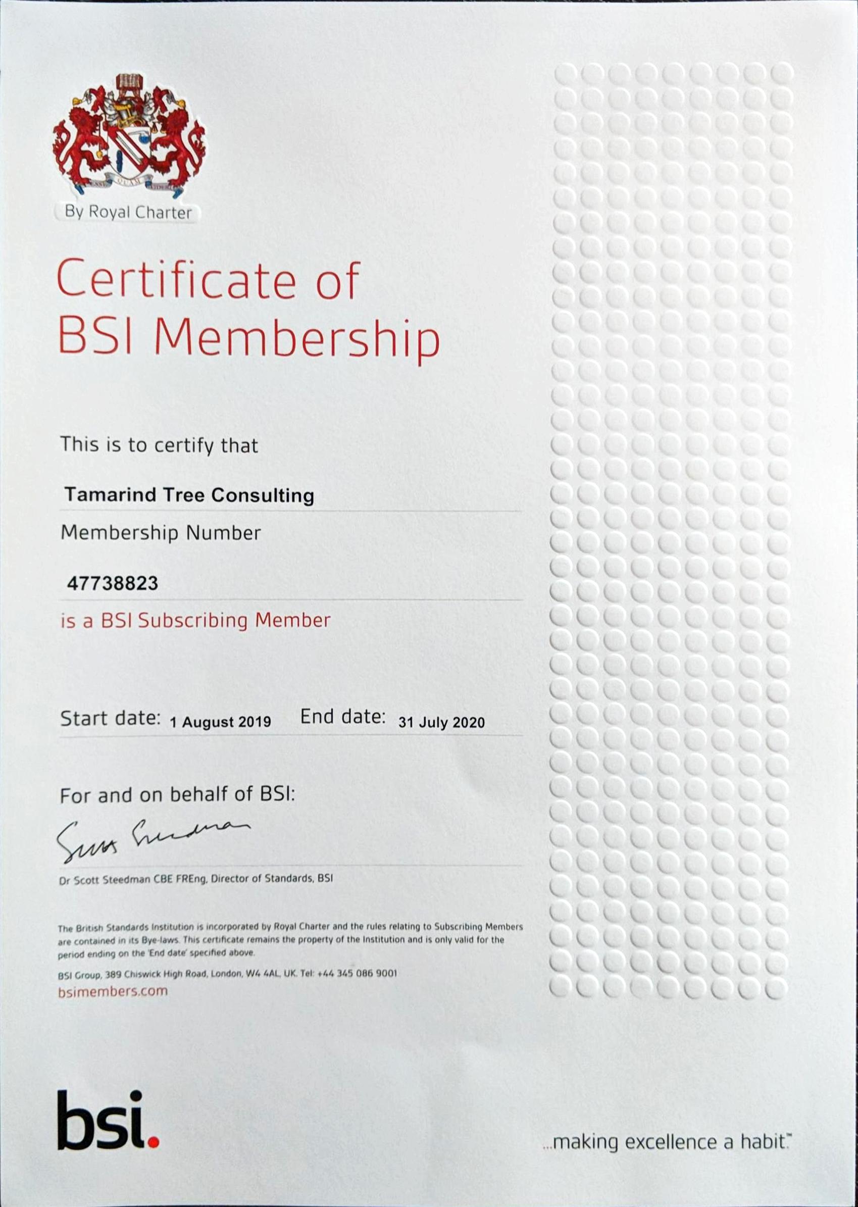 iso9001:2015 – Tamarind Tree Consulting